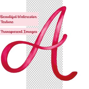 Handwritten Watercolor Alphabets Clipart Letters. Sublimation Letters ...