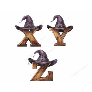 Spooky Season Alphabets Bundle. Halloween Clipart Uppercase Letters ...