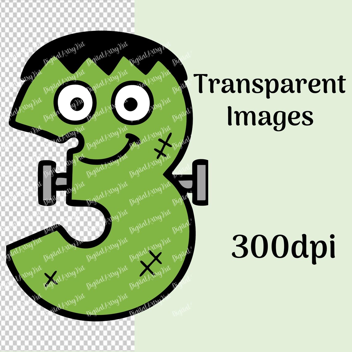 Frankenstein Bulletin Board Number Set 0-9 PNG: Halloween Classroom ...