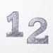 Silver Glitter Numbers Clipart: Printable Typography, Wedding DIY (PNG ...