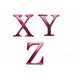 3D Pink Metal Alphabet Letters PNG Bundle (digital Download) - Etsy