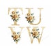 Watercolor Floral Alphabet PNG Bundle: Decorative Letters (digital ...