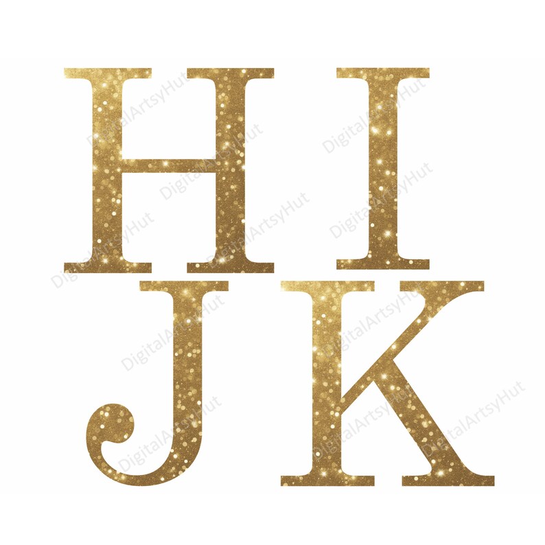 Golden Glitter Alphabets Numbers PNG. Gold Clipart Letters. Sublimation ...