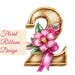 Golden Floral Numbers Clipart PNG With Ribbons. Printable Numbers ...