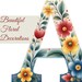 Floral Alphabet PNG Bundle. Watercolor Floral Letters Decorative ...