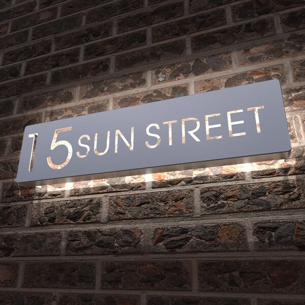 Lighted House Number - Etsy