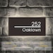 Personalized Metal Address Sign,acrylic Illuminated House Number Sign ...