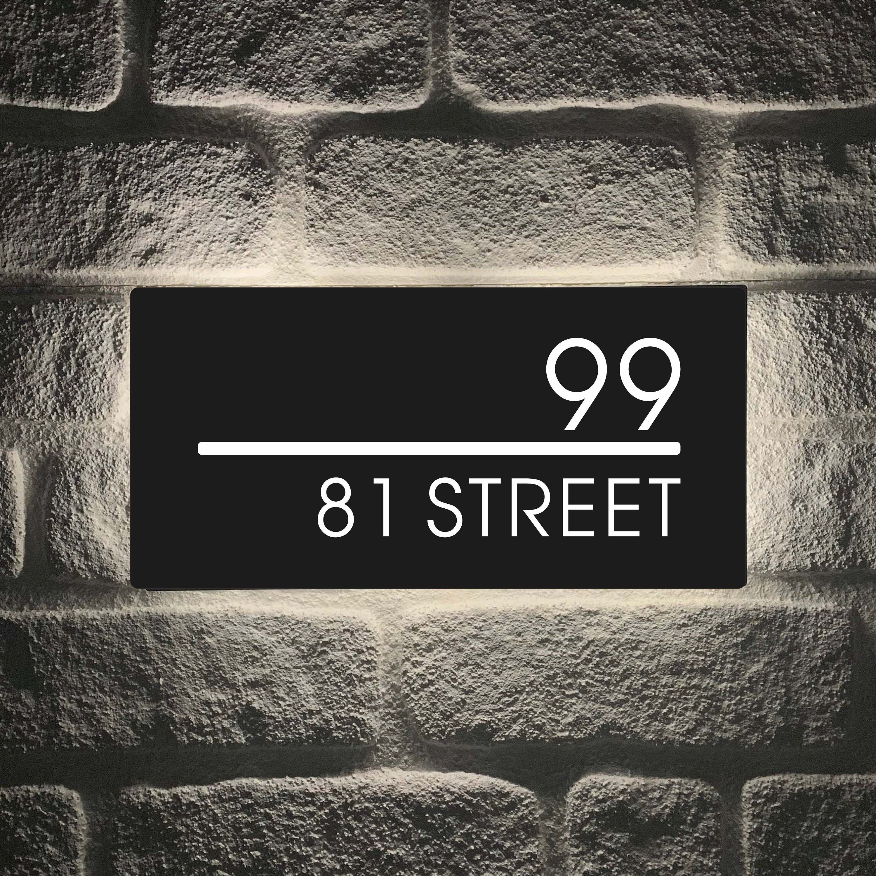 Personalised Modern House Sign,acrylic Modern House Numbers Sign,house ...