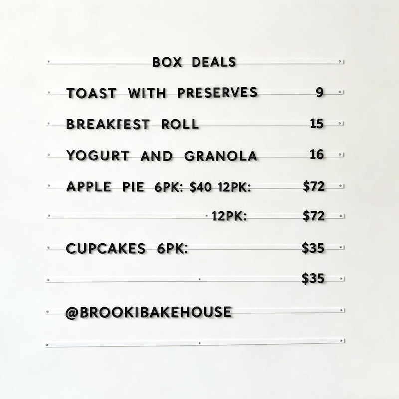 Custom Price List Board - Etsy