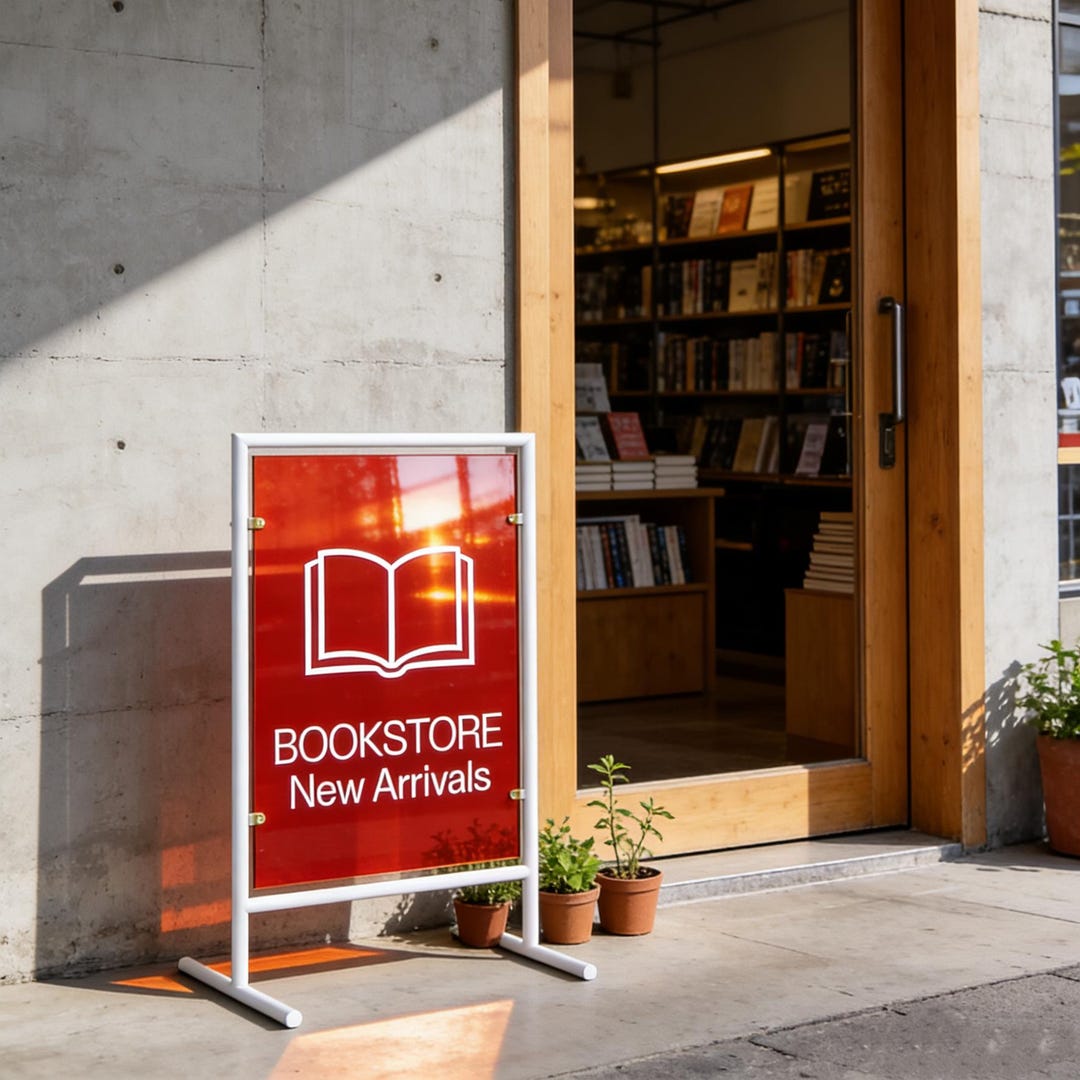 Outdoor Advertising A-frame | Portable Sidewalk Sign With Floor Stand ...