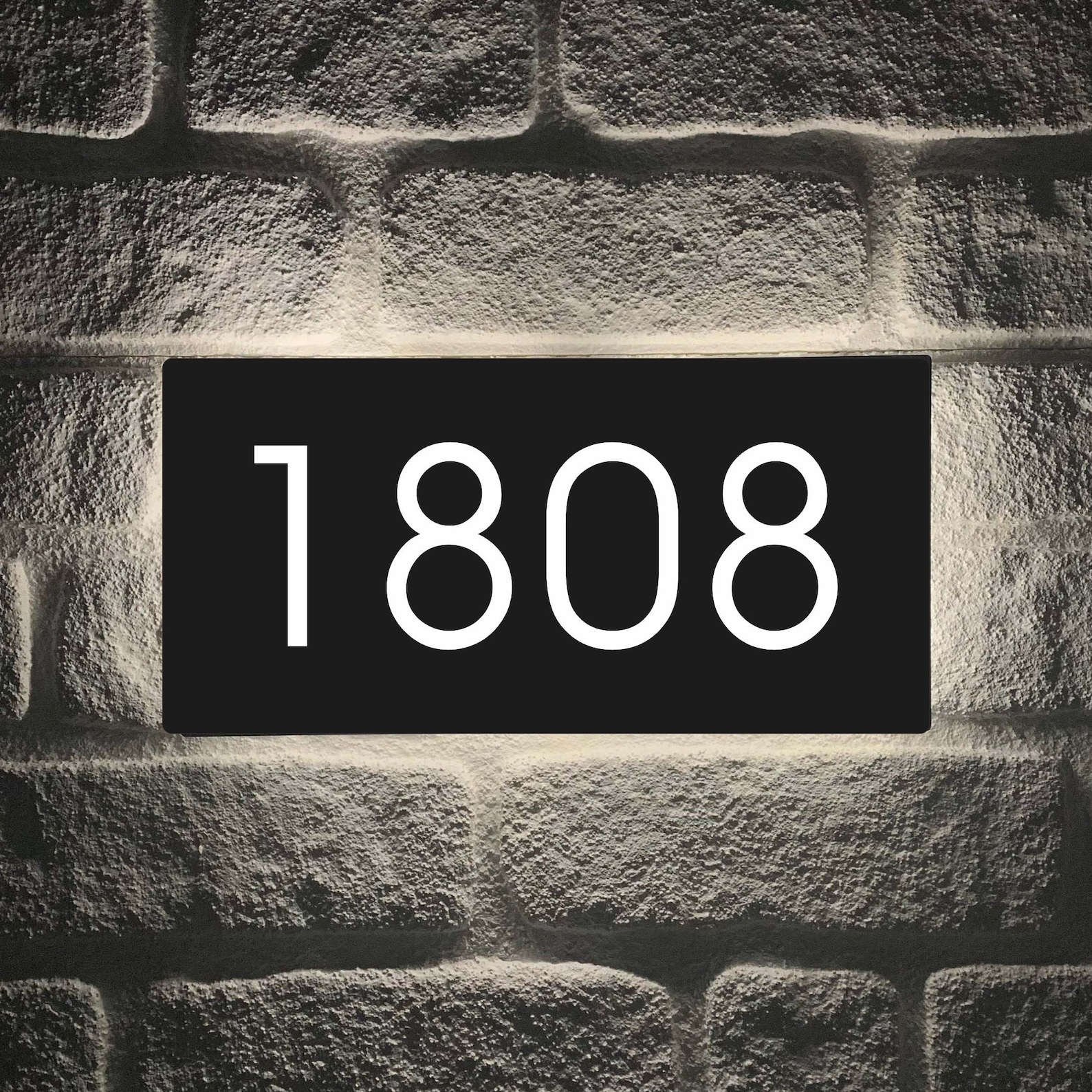 Custom House Number Sign,backlit Metal Sign,house Decoration Signs,door ...