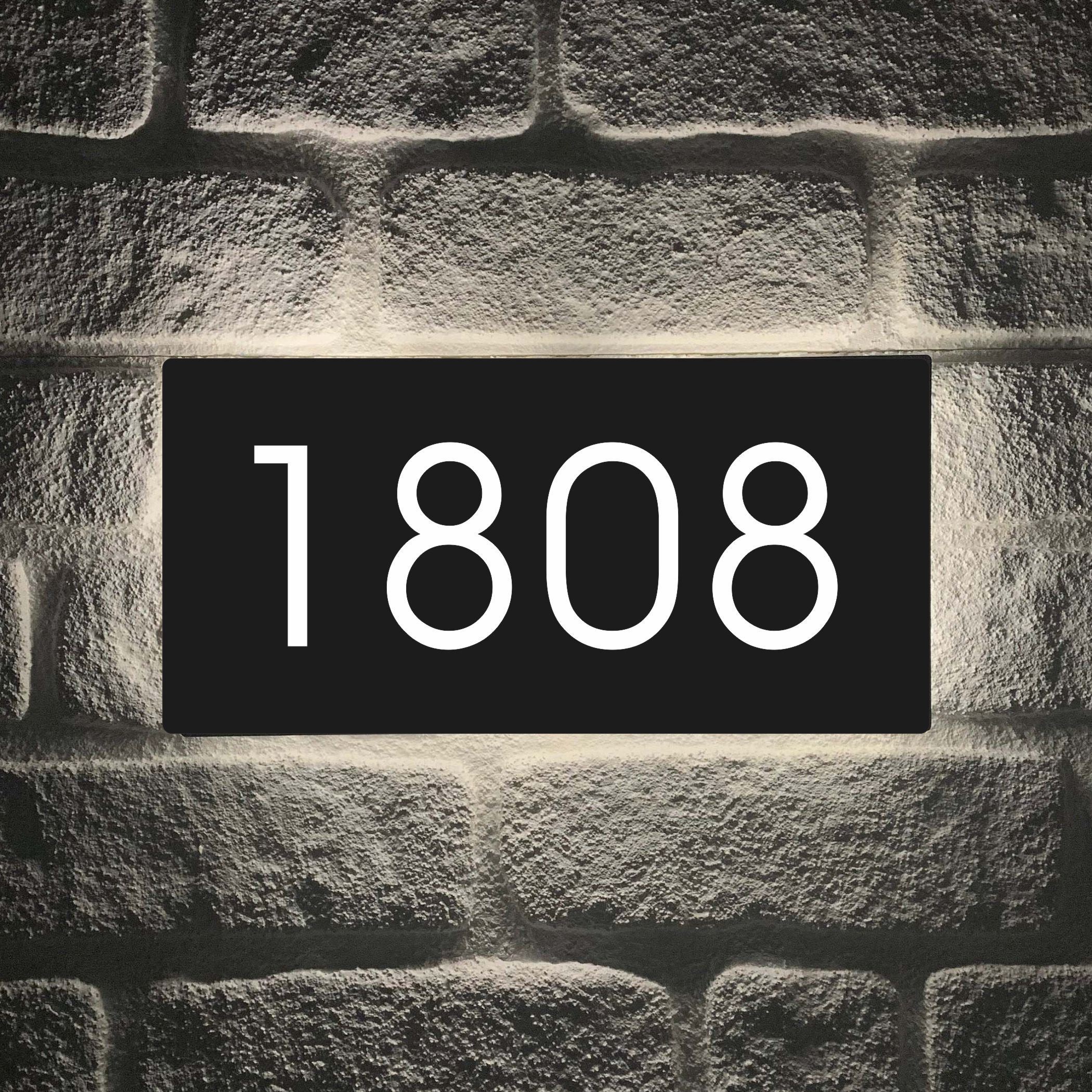 Custom House Number Sign,backlit Metal Sign,house Decoration Signs,door ...