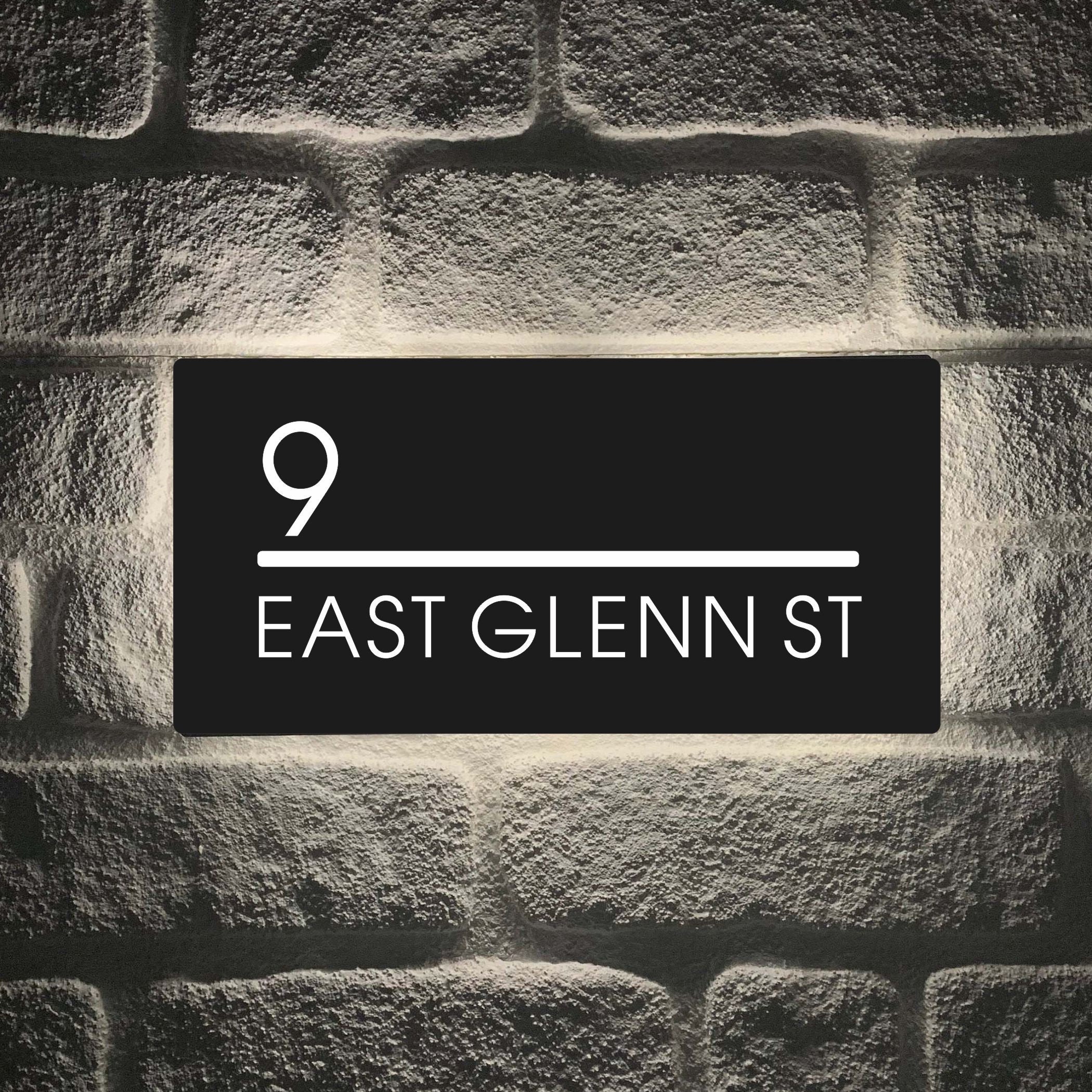 Custom Address Plaque,house Number LED Sign,metal Address Sign ...