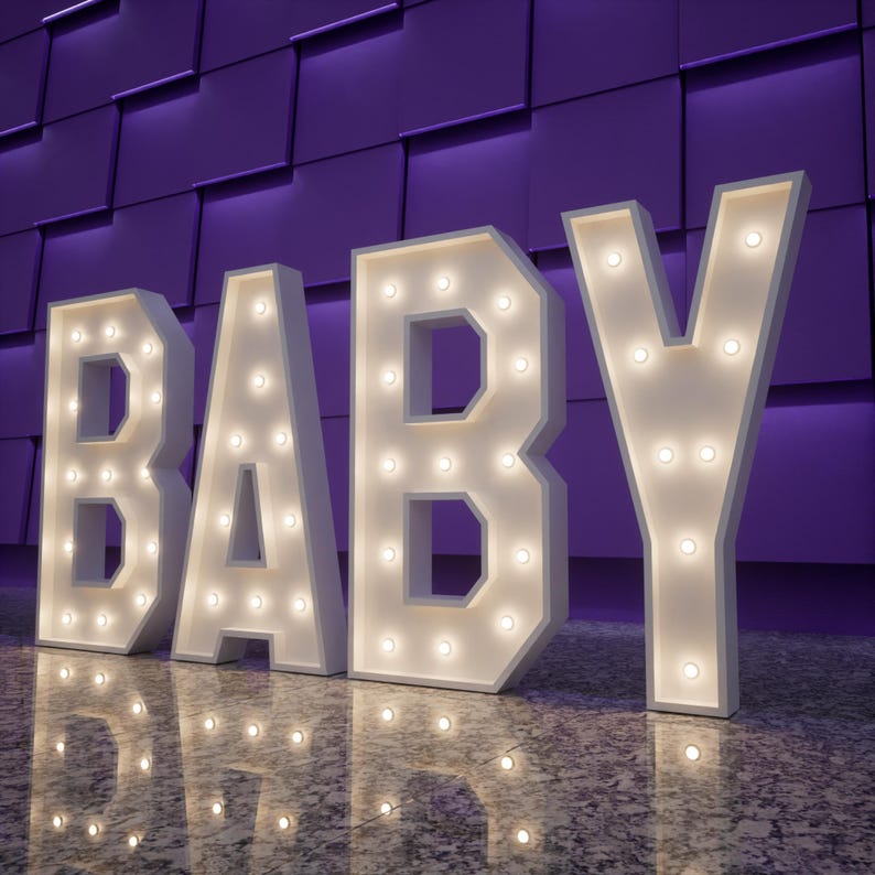MR & MRS LED Light up Letters - 4ft Wedding Sign, Newlywed Decor ...