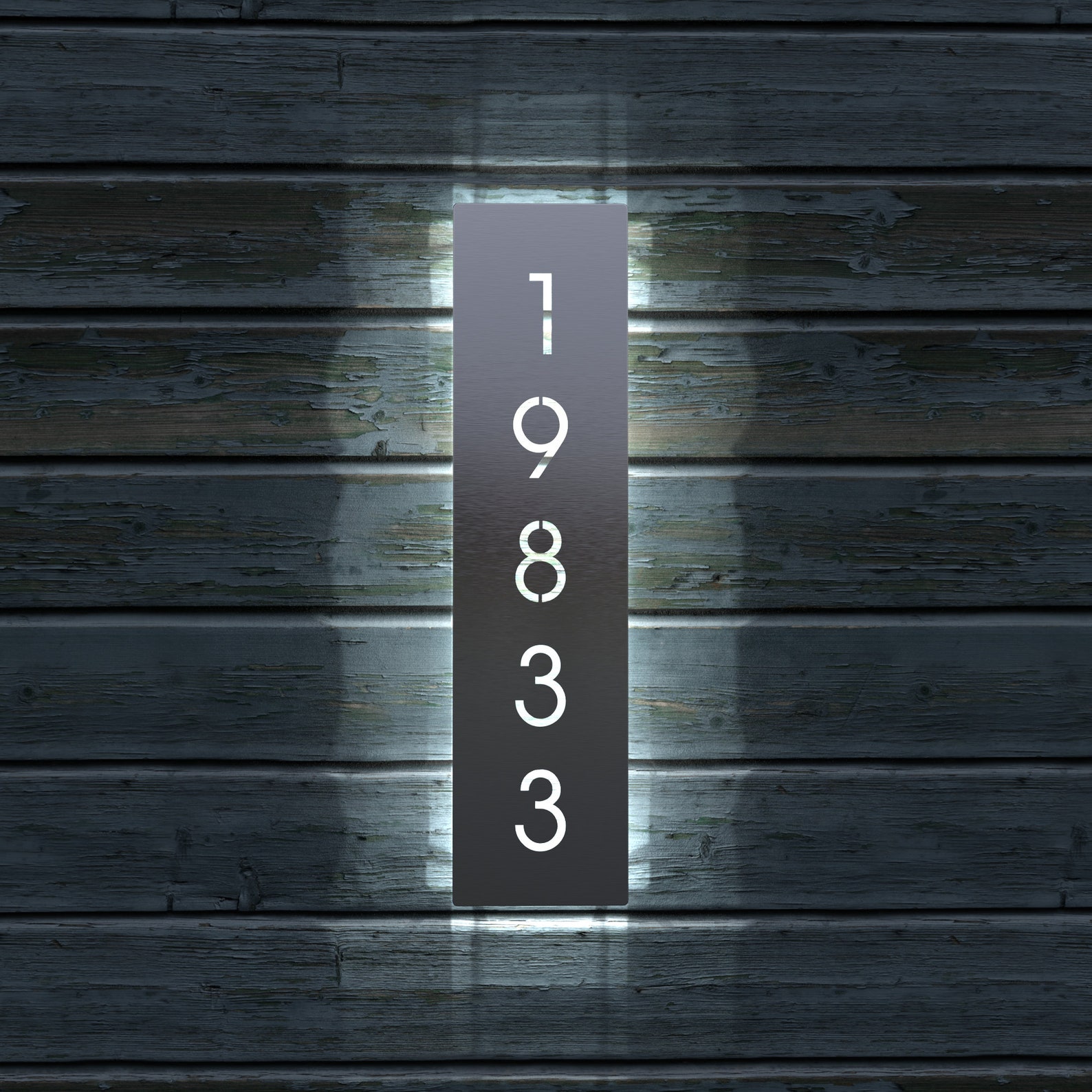 Modern House Number Signled Number Lightboxcustom House - Etsy