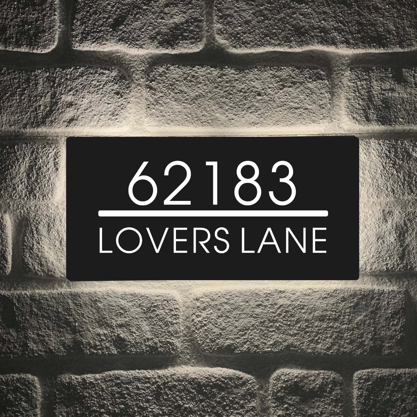 Personalized Metal Address Sign,acrylic Illuminated House Number Sign ...