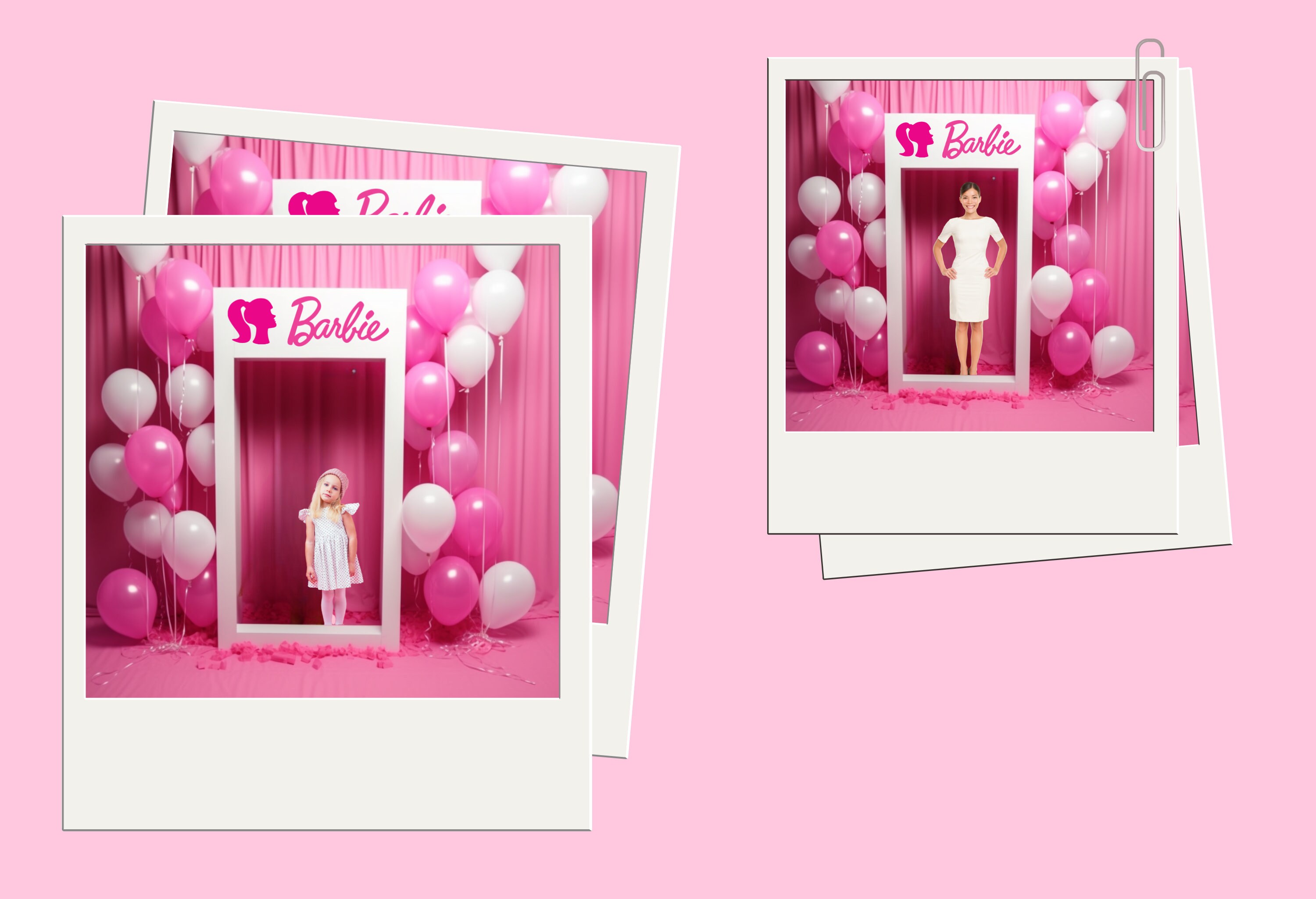 Barbie Box Backdrop, Real Life Barbie Box, Barbie Box Overlay, Digital ...
