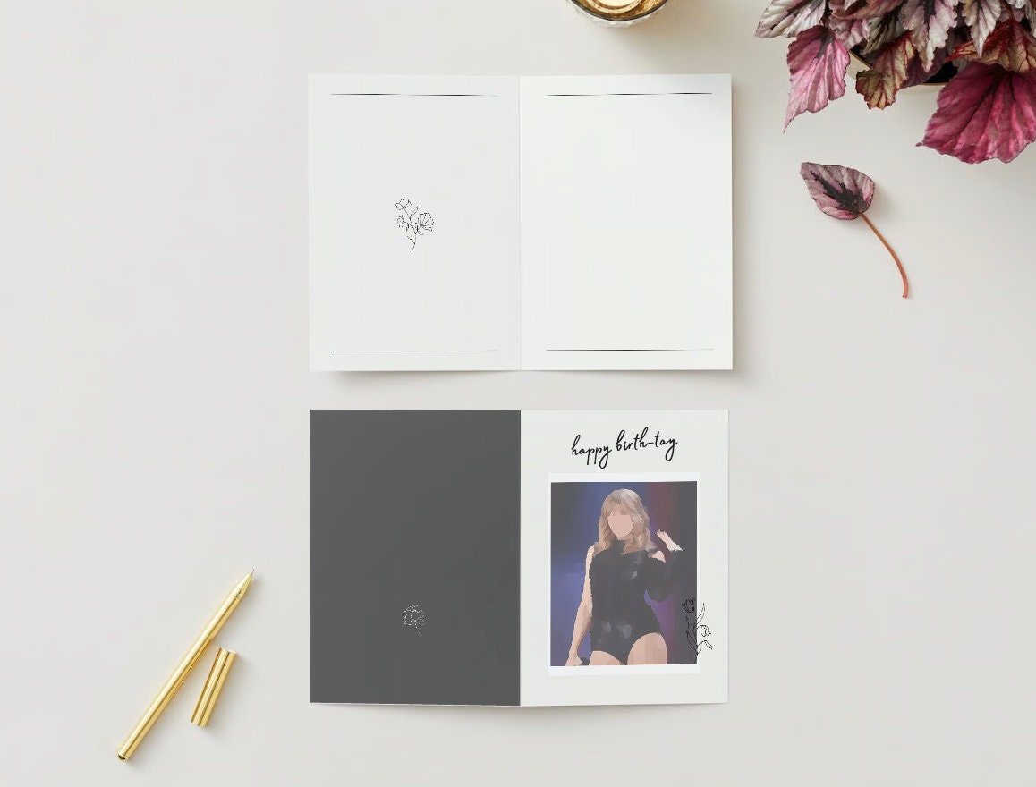 Reputation Taylor Swift Birthday Card, Printable Greeting Card, Swiftie ...