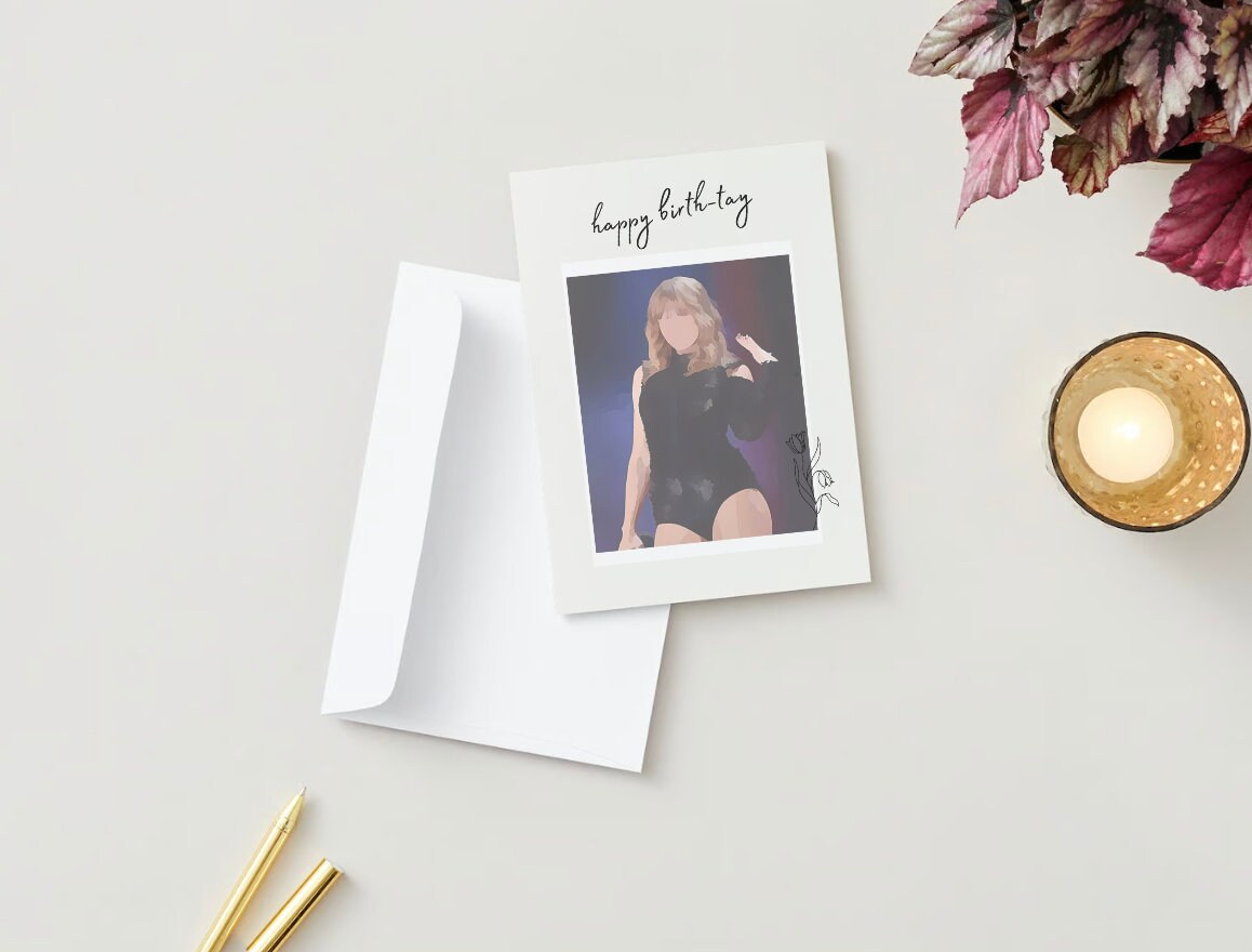 Reputation Taylor Swift Birthday Card, Printable Greeting Card, Swiftie ...