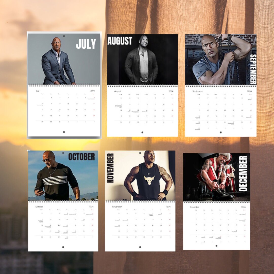 Dwayne Johnson 2024 Calendar 2024 Calendars sold by Revolutionary ...