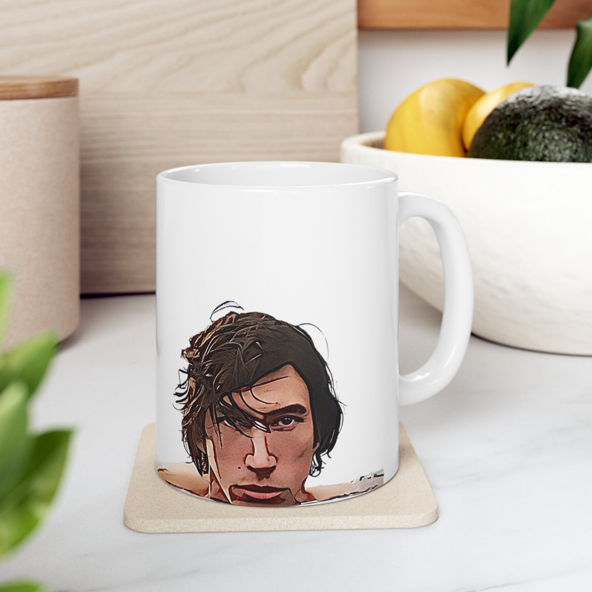 The assertive Adam Mug, Adam Driver Mugs, Sleek Minimalist Design ...