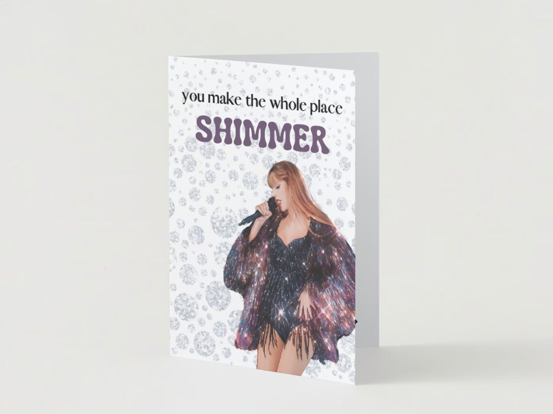 Happy Birthday Taylor Swift Card, Printable Greeting Card, Swiftie ...