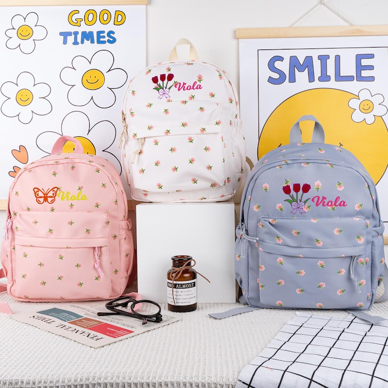 Floral Backpack - Etsy