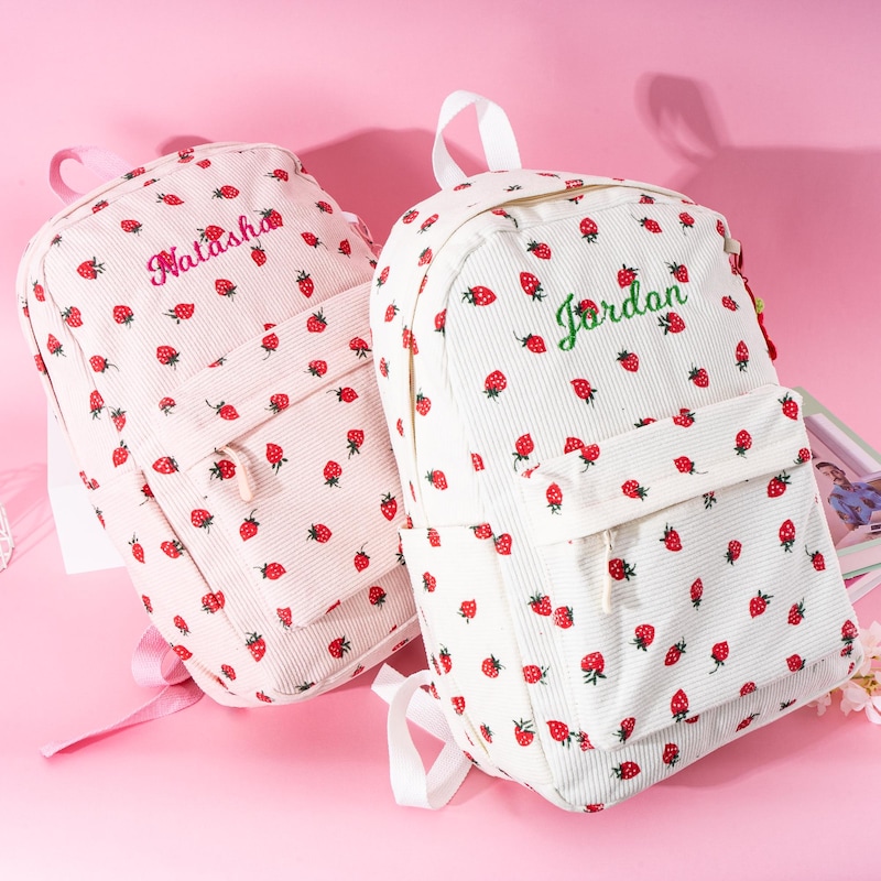 Strawberry Backpack - Etsy