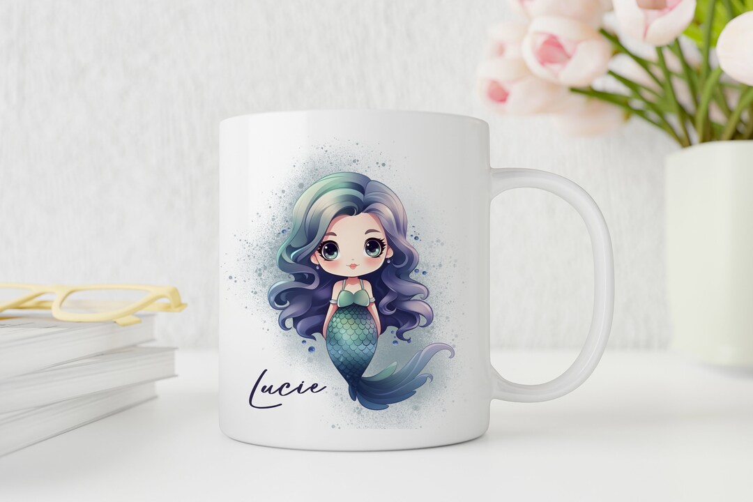 Little Mermaid Mug, Mermaid Mug, Customizable Mug 3 Models to Choose ...