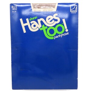 Hanes Too Sheer Pantyhose, Size A-B, Color: Little Color, New Old Stock ...