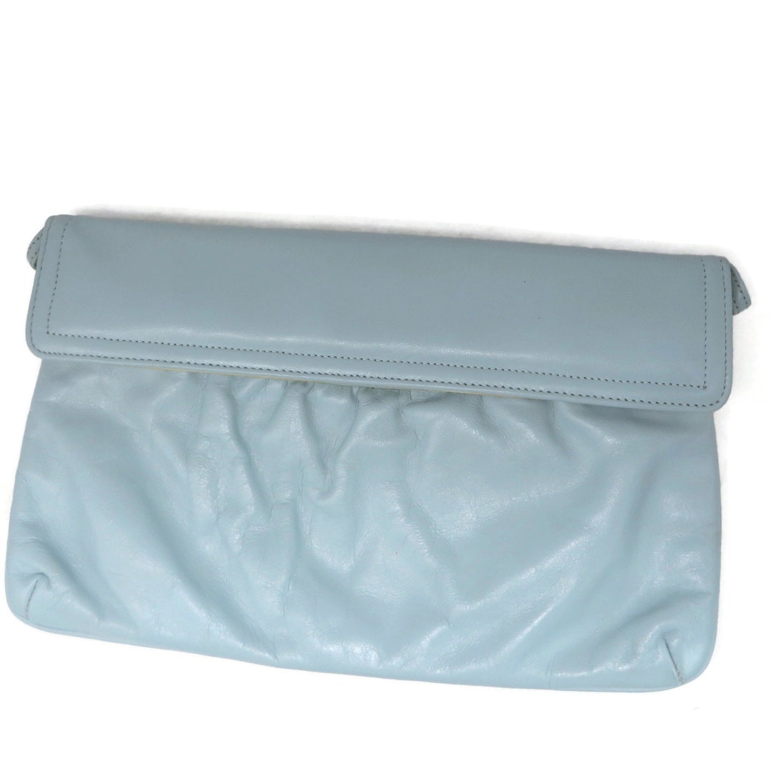 Morris Moskowitz Clutch Purse, Vintage Sea Green Leather Handbag - Etsy