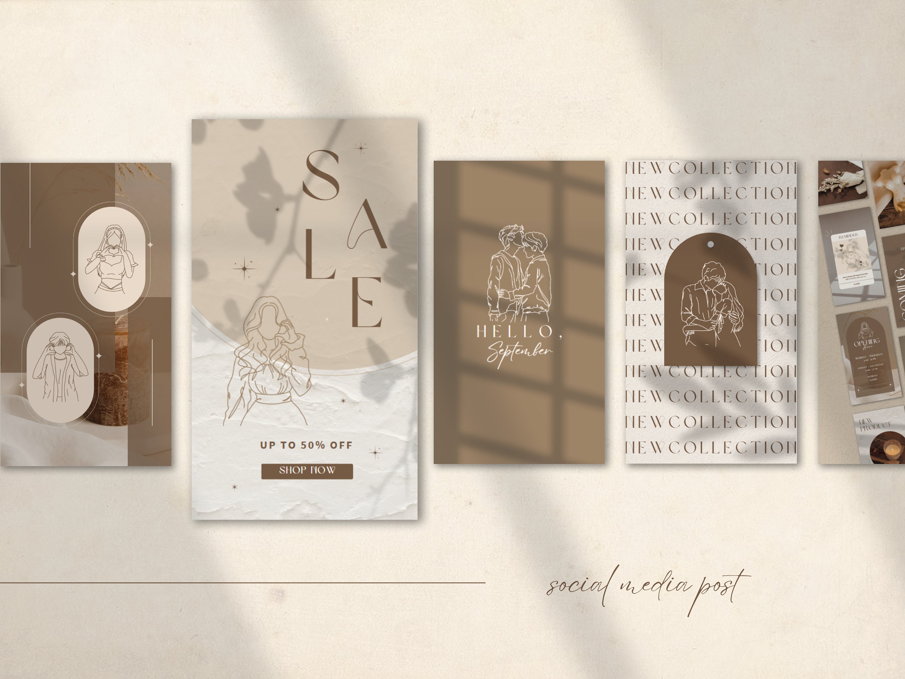 Couple Line Drawing SVG Canva Element Template, Male and Female Line ...