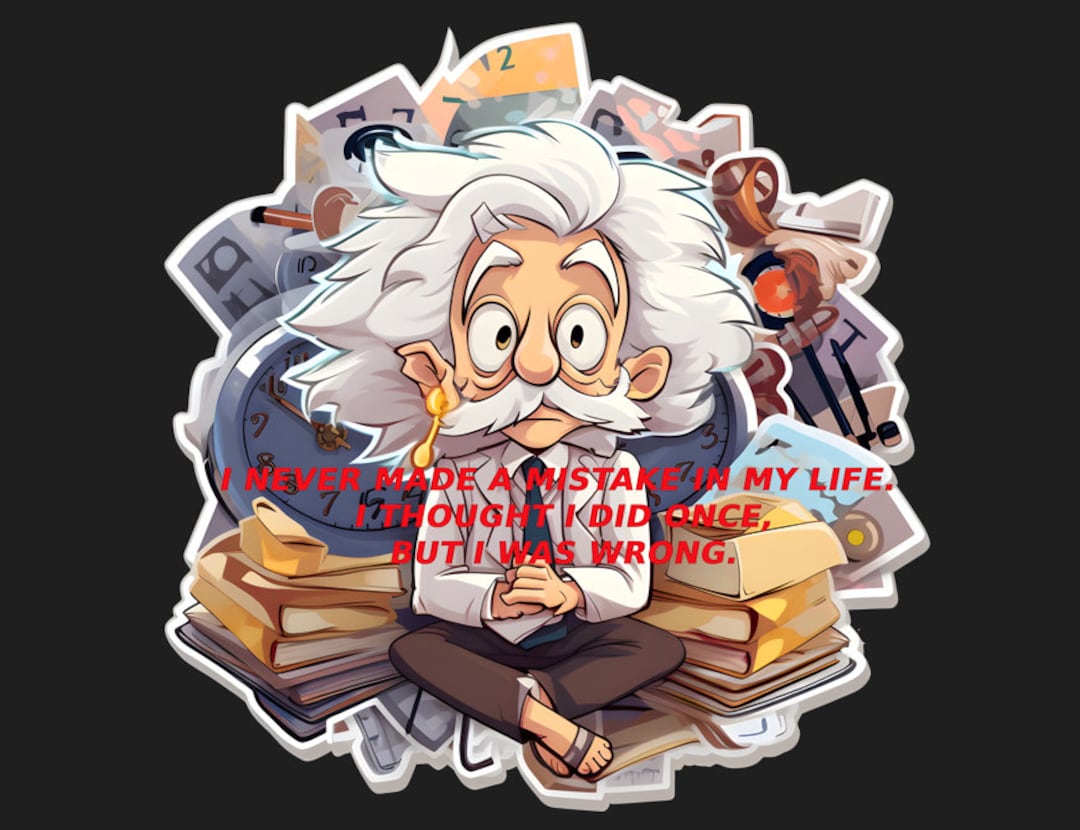 Instant Download Stickers Einstein's Funny Side Clever Stickers for ...