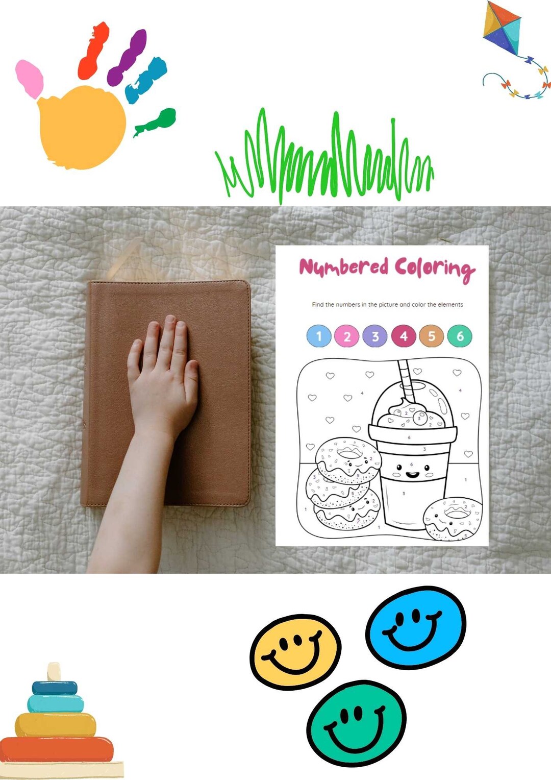 PDF Coloring Book for Kids Gift Copy the Color Coloring Book Gift for ...