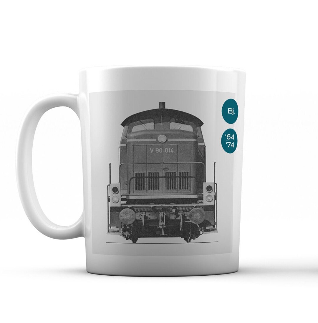 Railway Mug, Locomotive V 90, Design in the Style of the 1960s - Etsy UK
