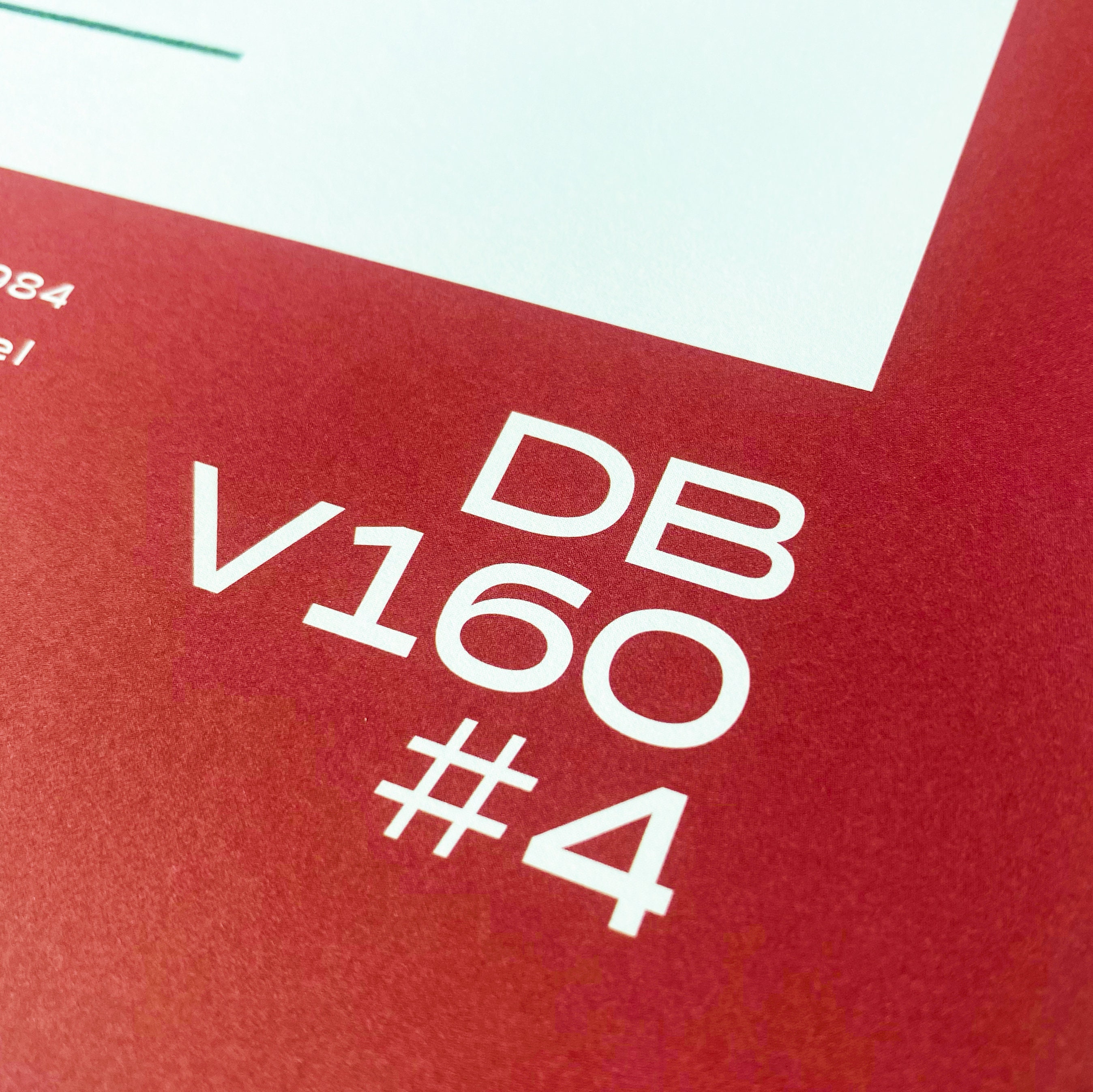 Deutsche Bahn Poster, Lokomotive V 160 Info-Plakat, orientrot ...