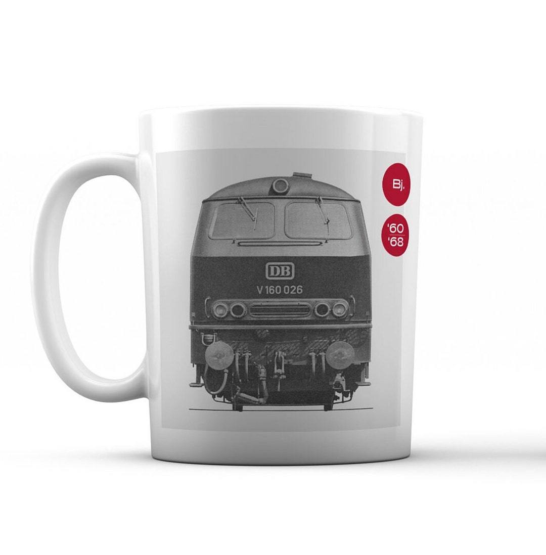 Railway Mug, Locomotive V 160, Design in the Style of the 1960s - Etsy