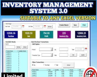 Inventory Management System Template Excel Templates Inventory Flow ...