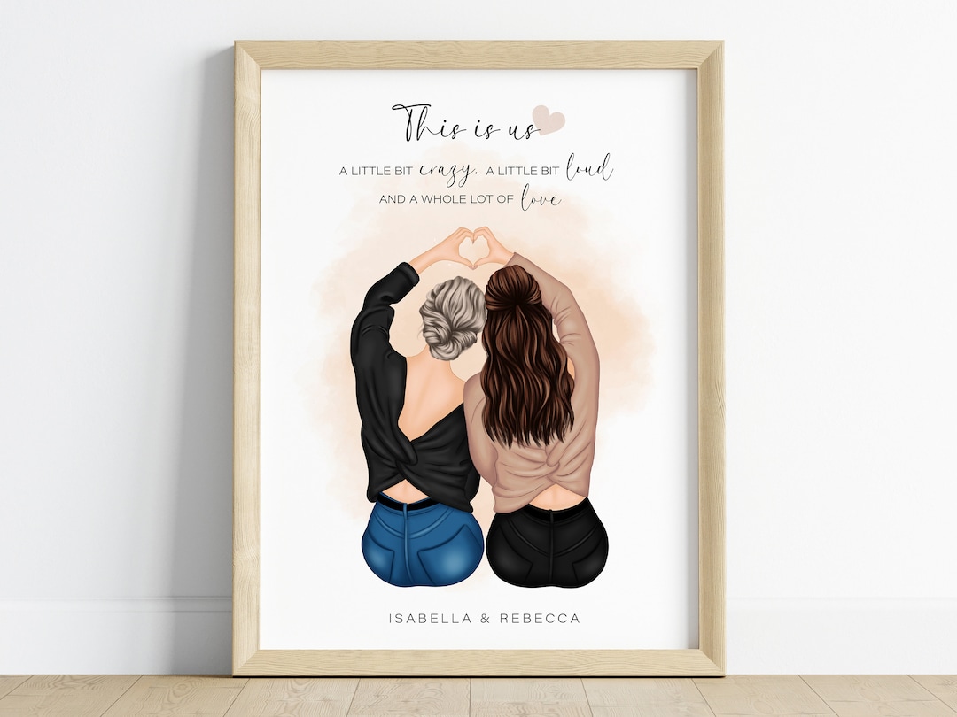 Personalized Gift for Best Friend | This is Us | Best Friends Poster ...