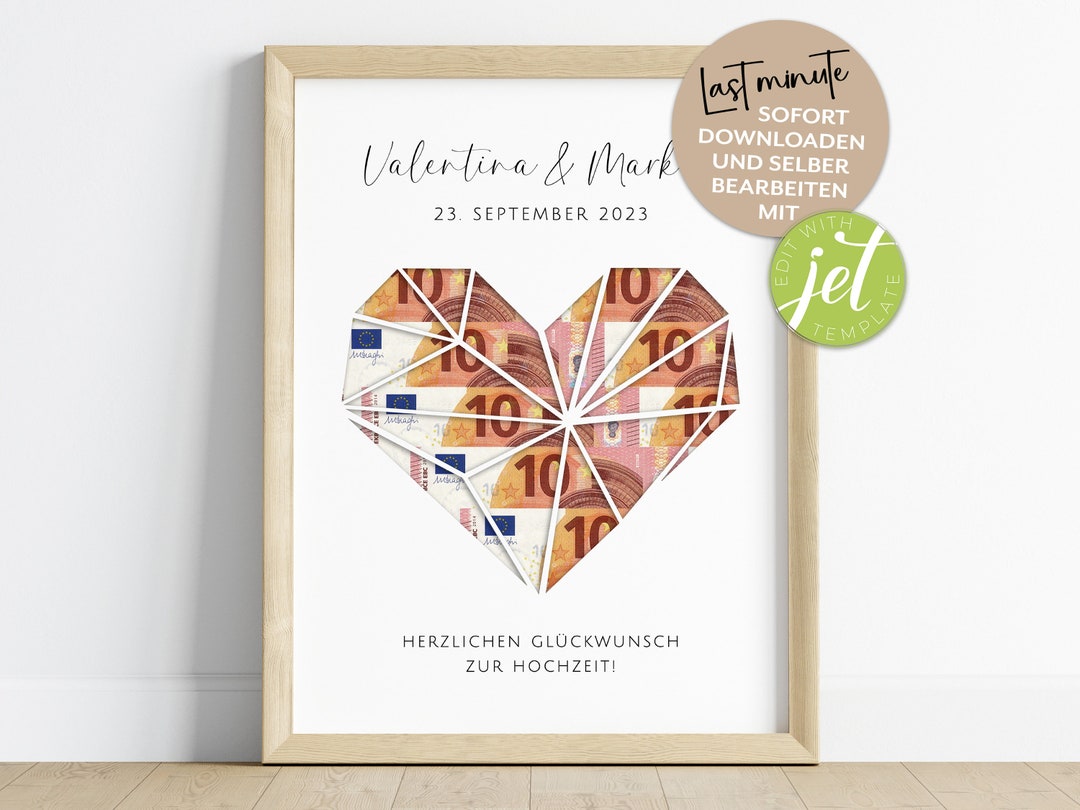 Last Minute Geschenk Hochzeit
