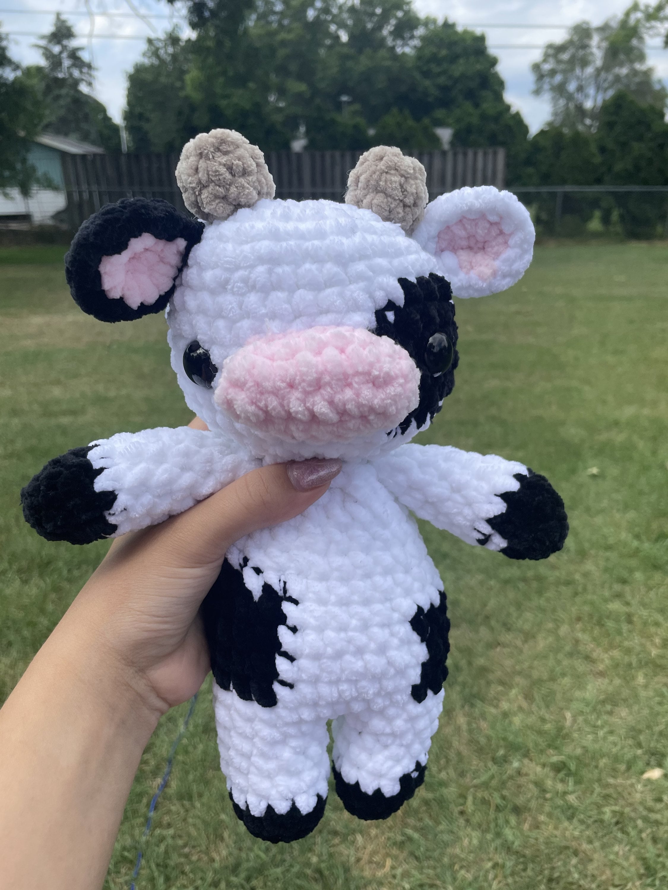 Amigurumi Cow Pattern, Plush Pattern, Stuffed Cow Toy, Cow, Crochet Cow ...