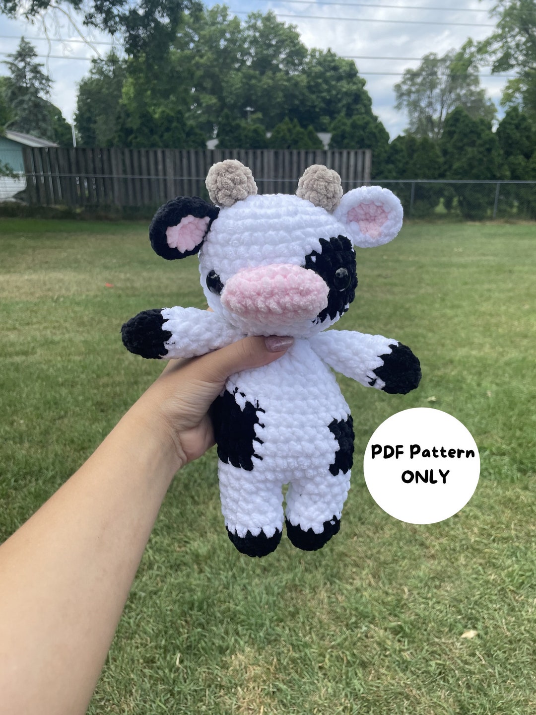 Amigurumi Cow Pattern, Plush Pattern, Stuffed Cow Toy, Cow, Crochet Cow ...