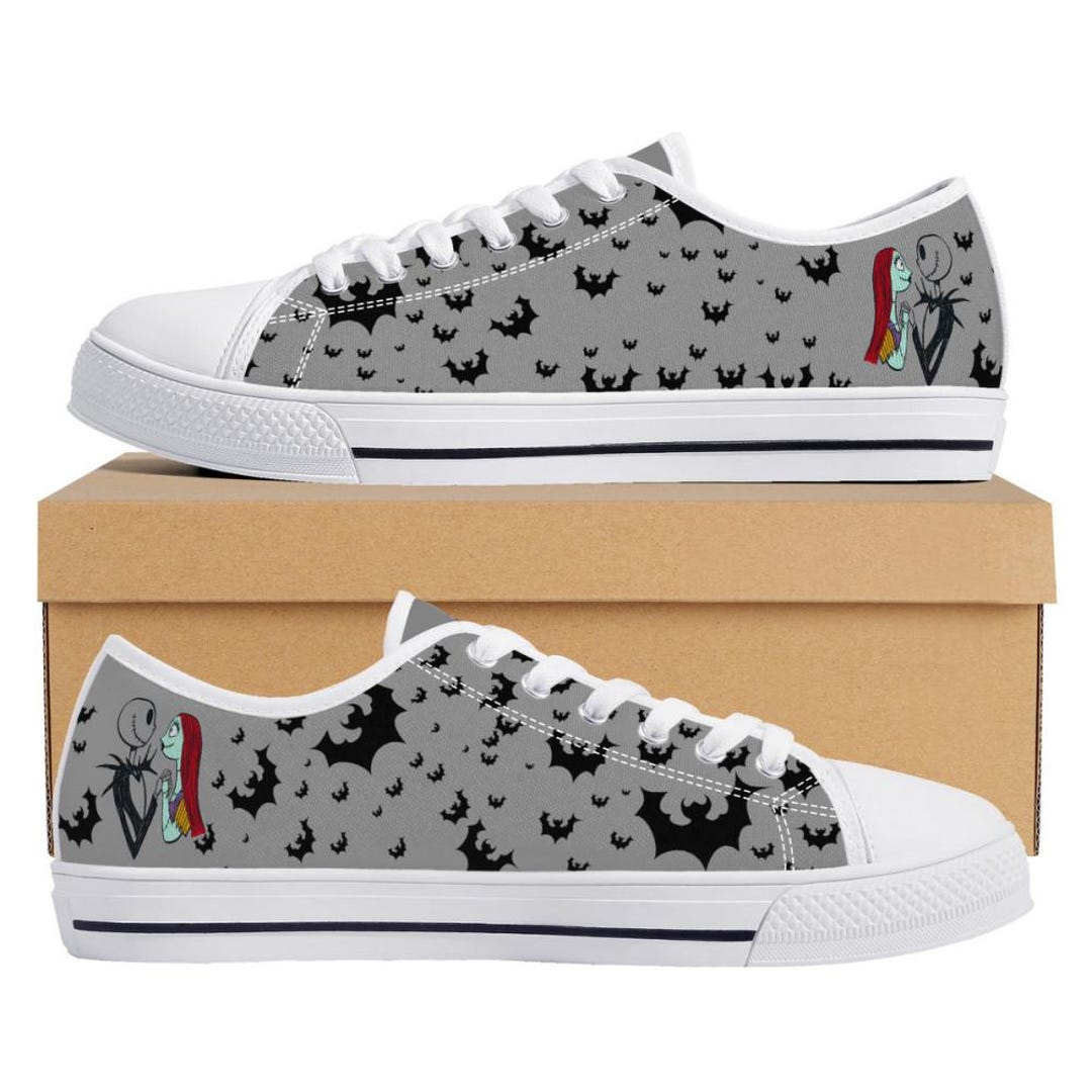 Jack Skellington Sally Converse Style Low Tops Womens and Mens Sneakers ...