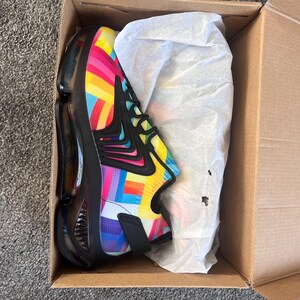 Air Max Geo Pride Running Shoes LGBTQ Black Trainers Fitness ...