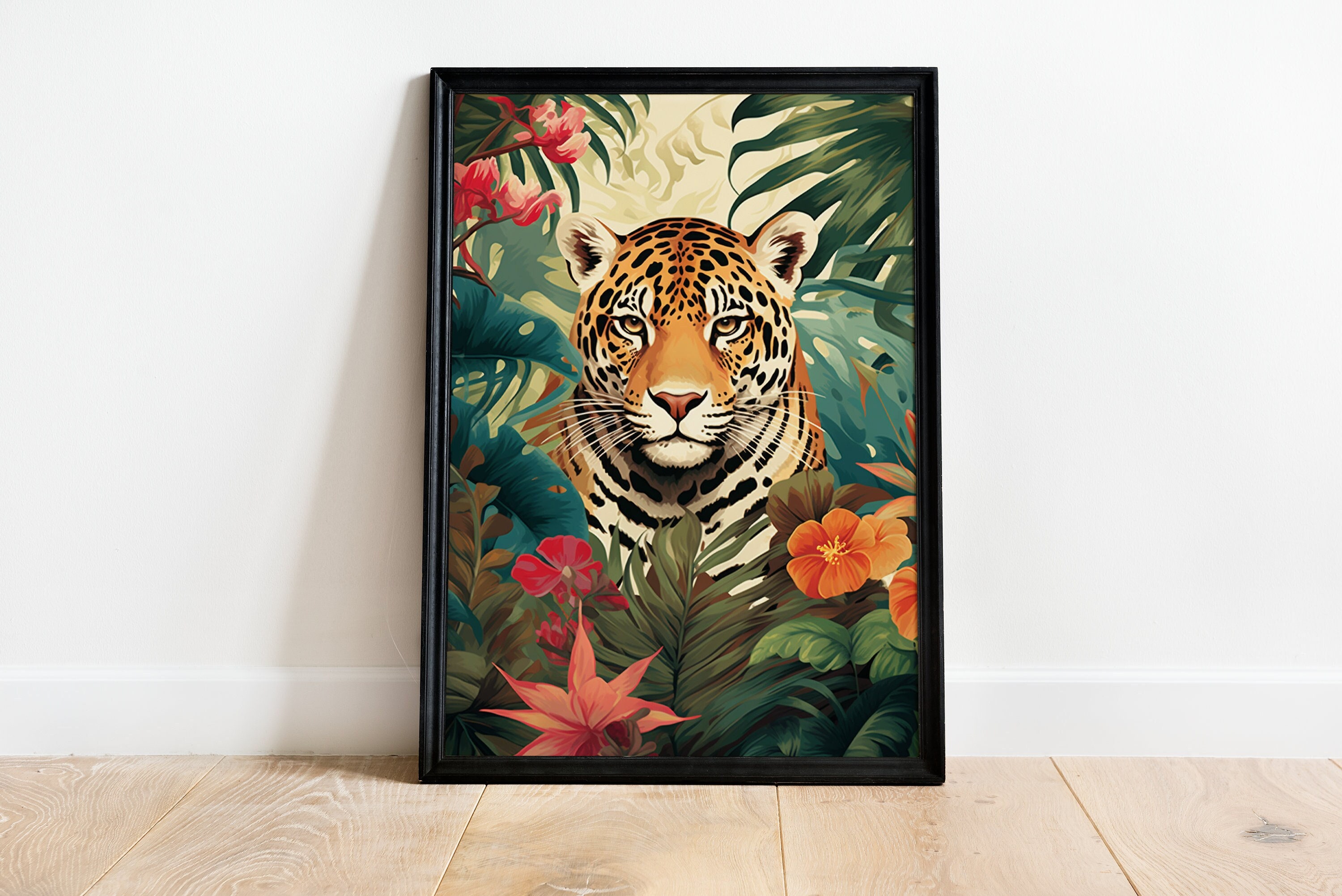 Hand-drawn Inspired Jaguar Digital Print, Instant Download, Printable ...