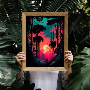 Jungle Explorer Art Print, Instant Download, Wall Art, Printable Home ...