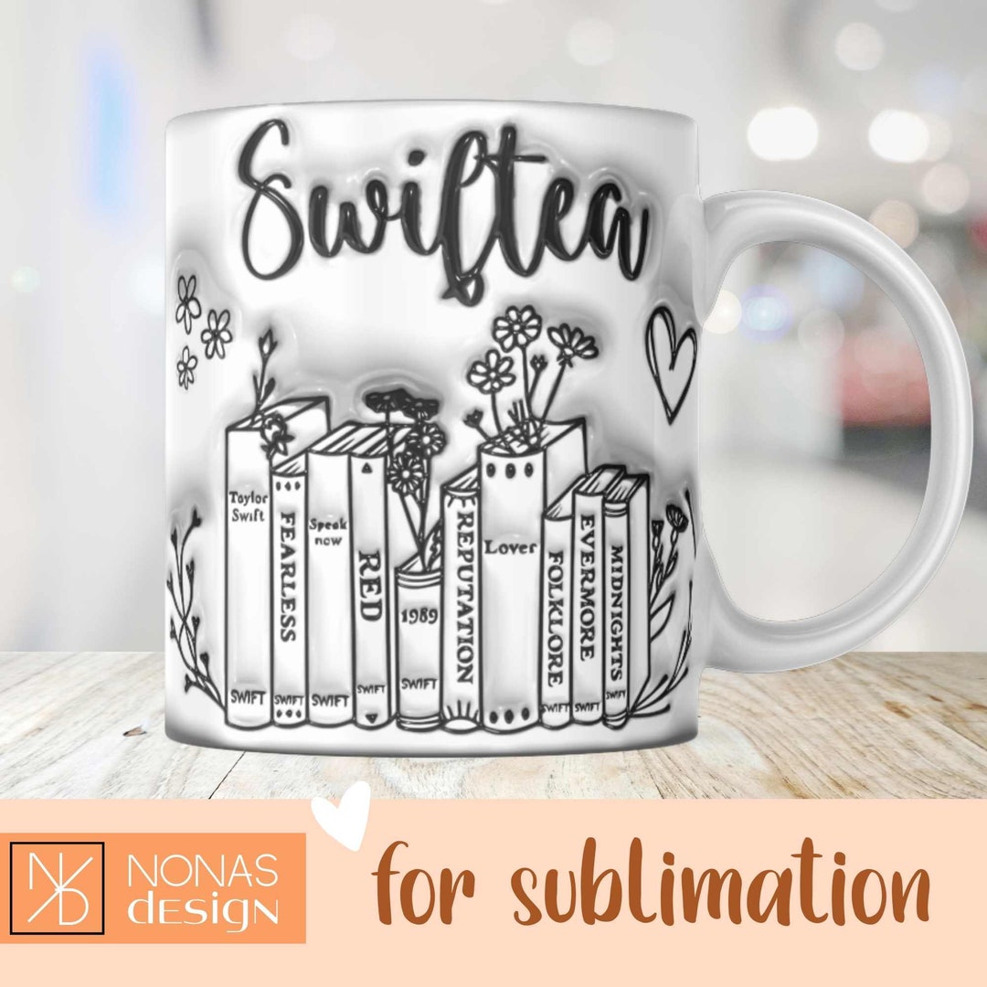Swiftea 3d Mug Wrap 11oz 15oz Sublimation Design Digital Download ...