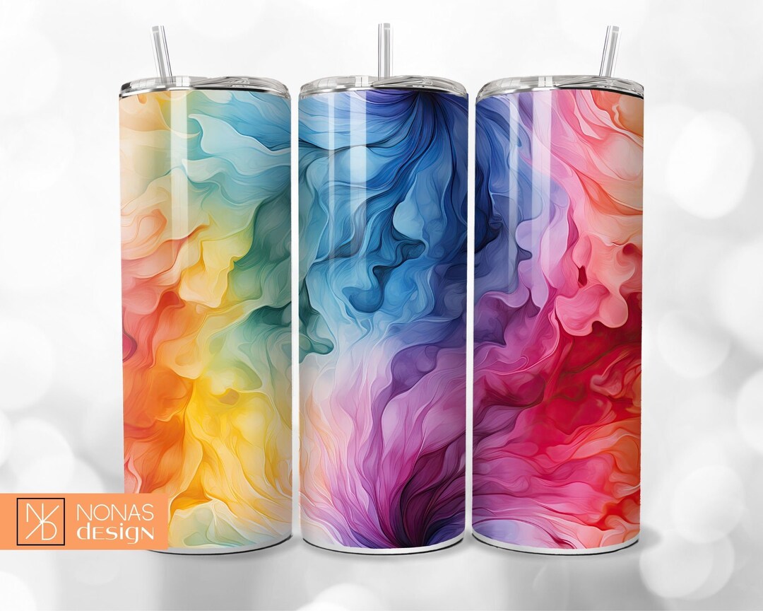 Smokey Tumbler Wrap 20oz Skinny Tumbler, Sublimation Design, Download ...