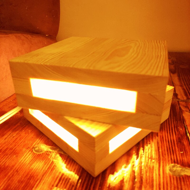 Handmade Wood Lamp - Etsy