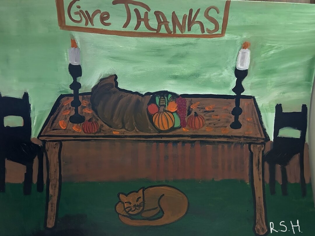 Cornucopia FALL & Thanksgiving Livingroom or Dining Room Wall Art Still ...